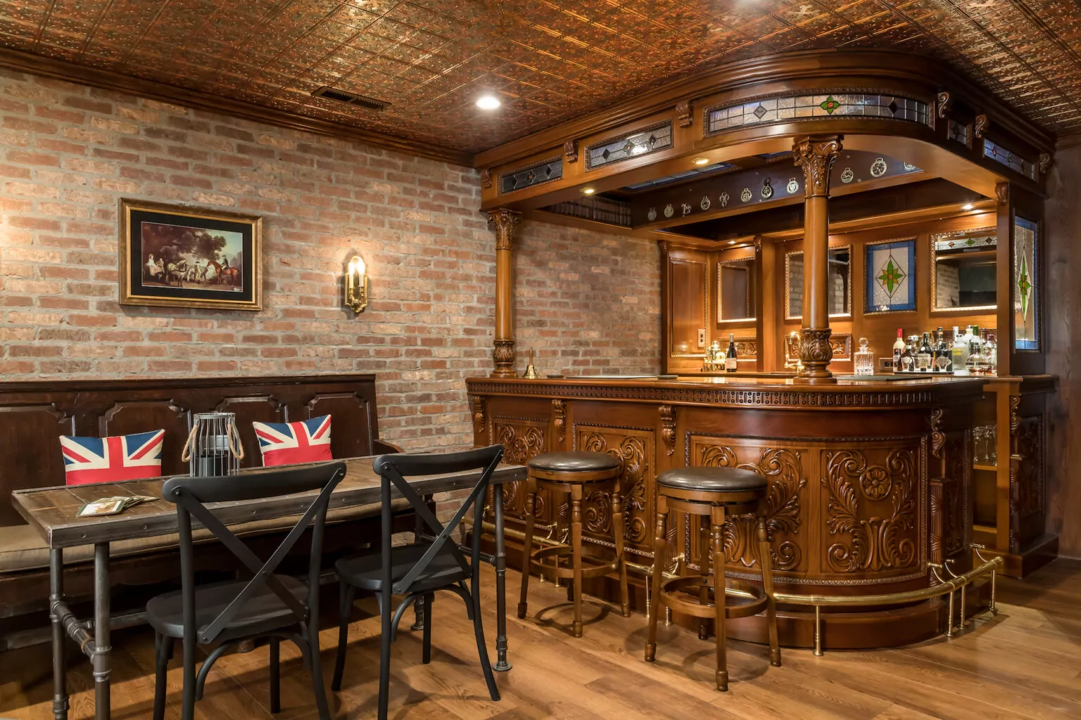 British Pub Basement Renovation - Innovative Design + Build